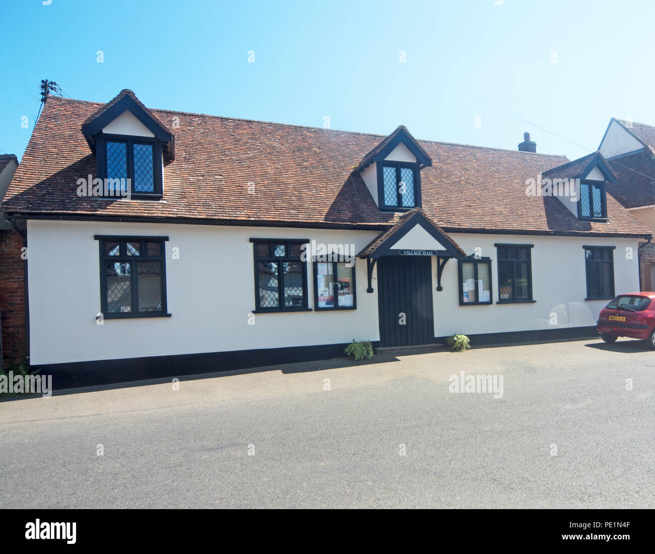 Stoke By Nayland Village Hall Suffolk England Cottage Stock Photo - Alamy