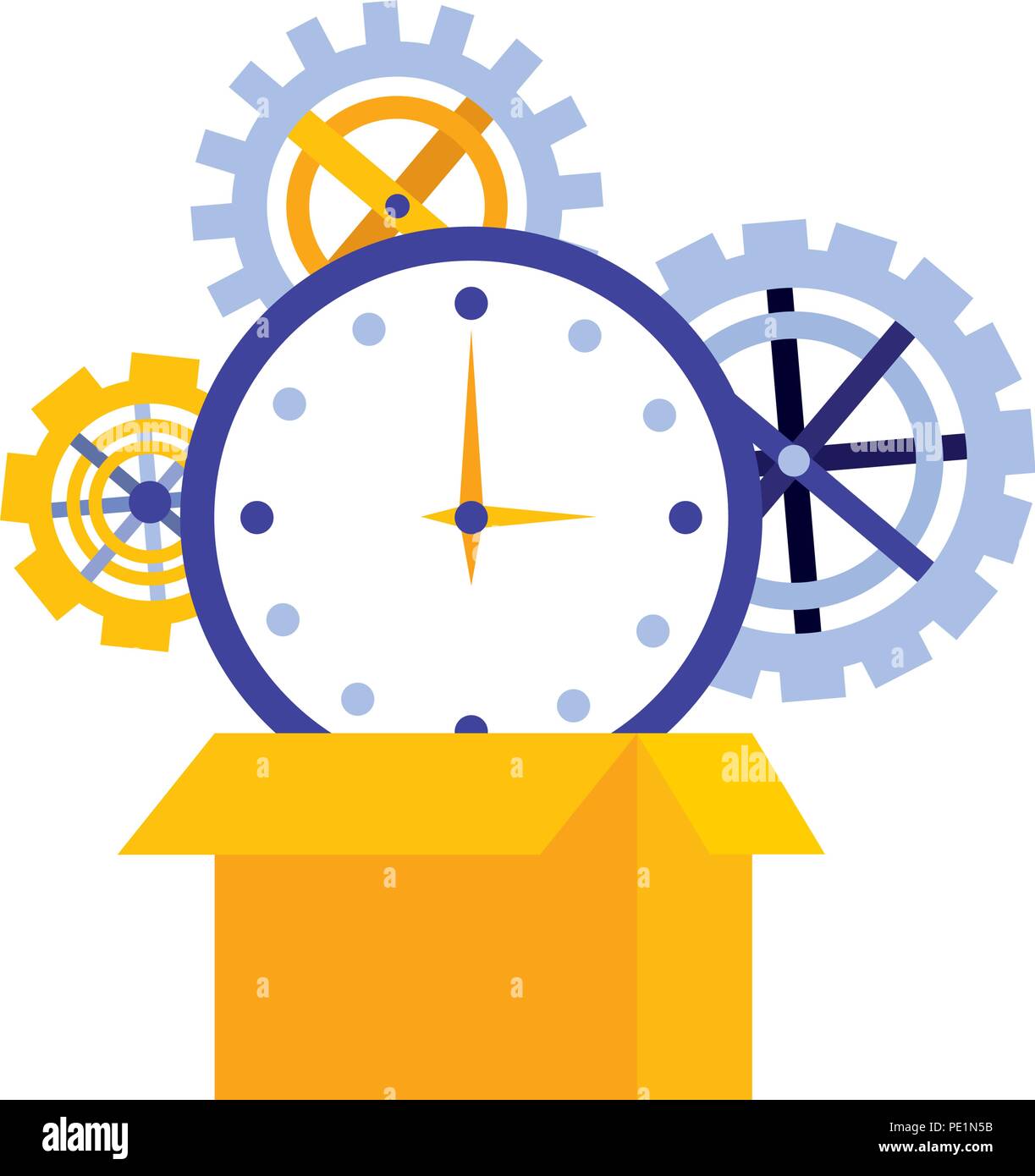 Clock manufacture Stock Vector Images - Alamy