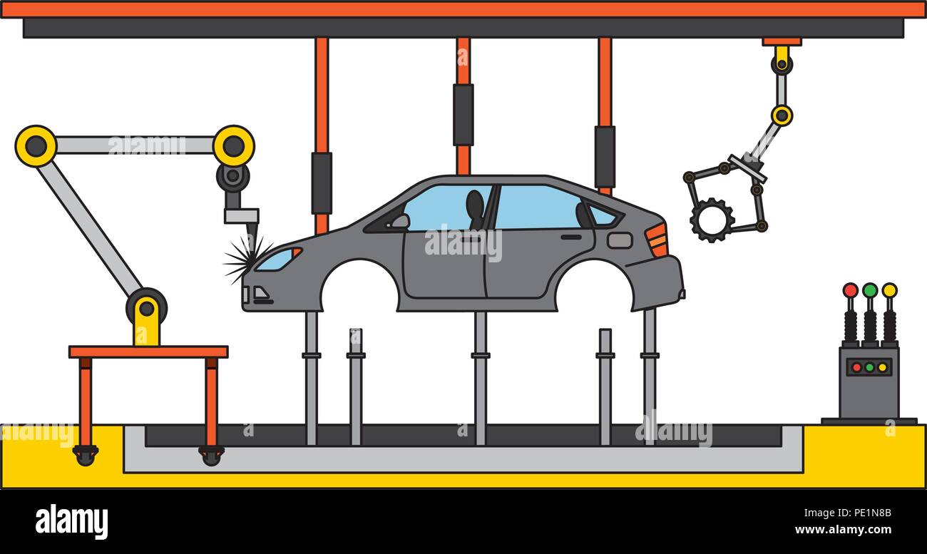 car assembling machine icon Stock Vector Image & Art - Alamy