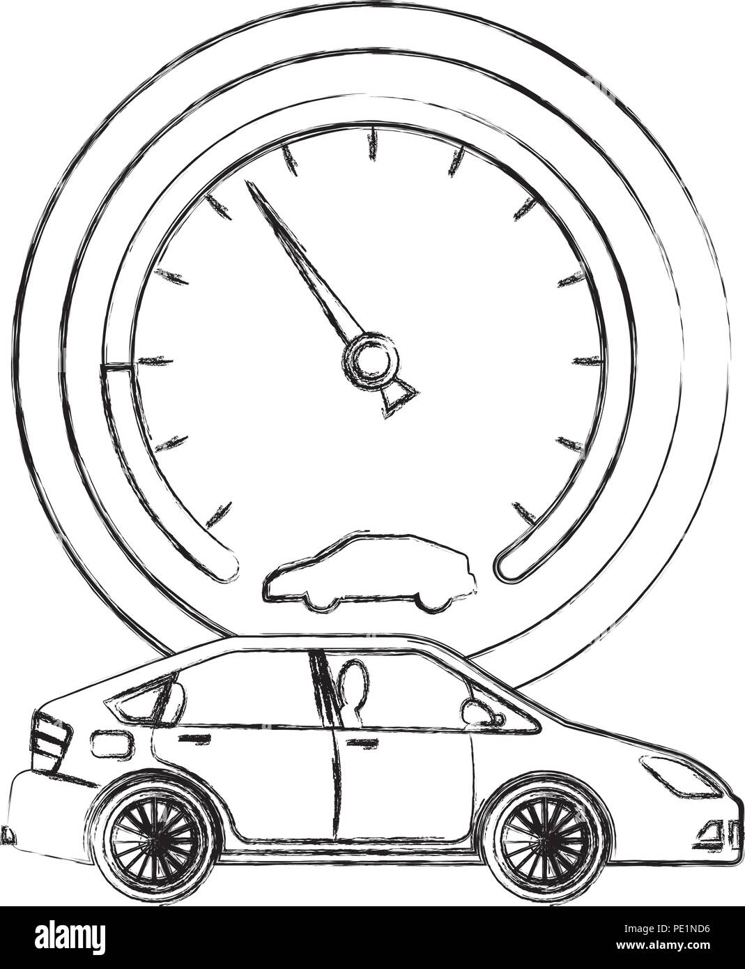 Car Speedometer Drawing