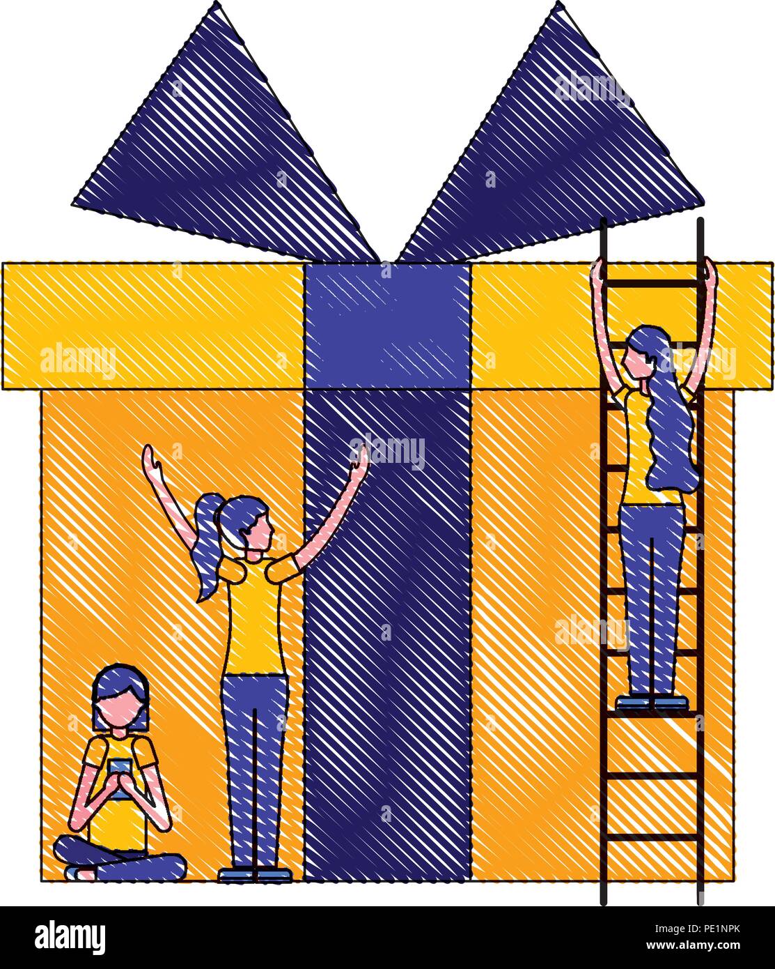 Women phone box Stock Vector Images - Alamy