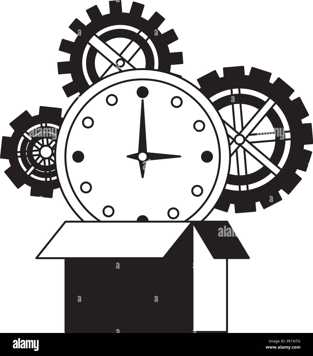 Clock component Stock Vector Images - Alamy