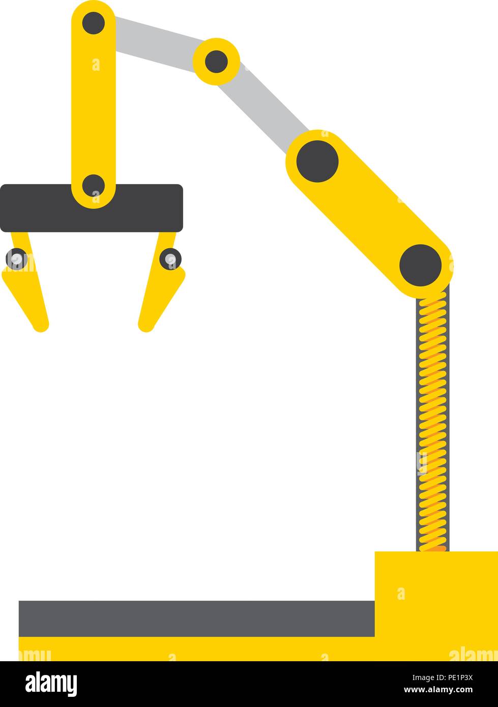 robotic arm automotive and electronic industry sectors Stock Vector ...