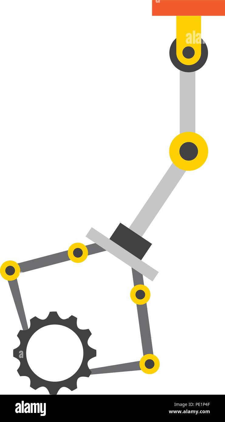 Cartoon illustration mechanic robot arm Stock Vector Images - Alamy