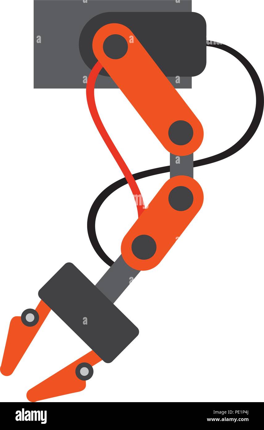 robotic arm automotive and electronic industry sectors Stock Vector ...