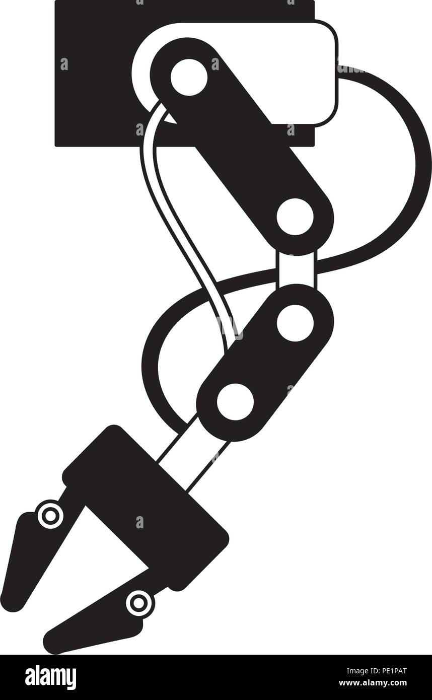 Robotic welding arm work Stock Vector Images - Alamy