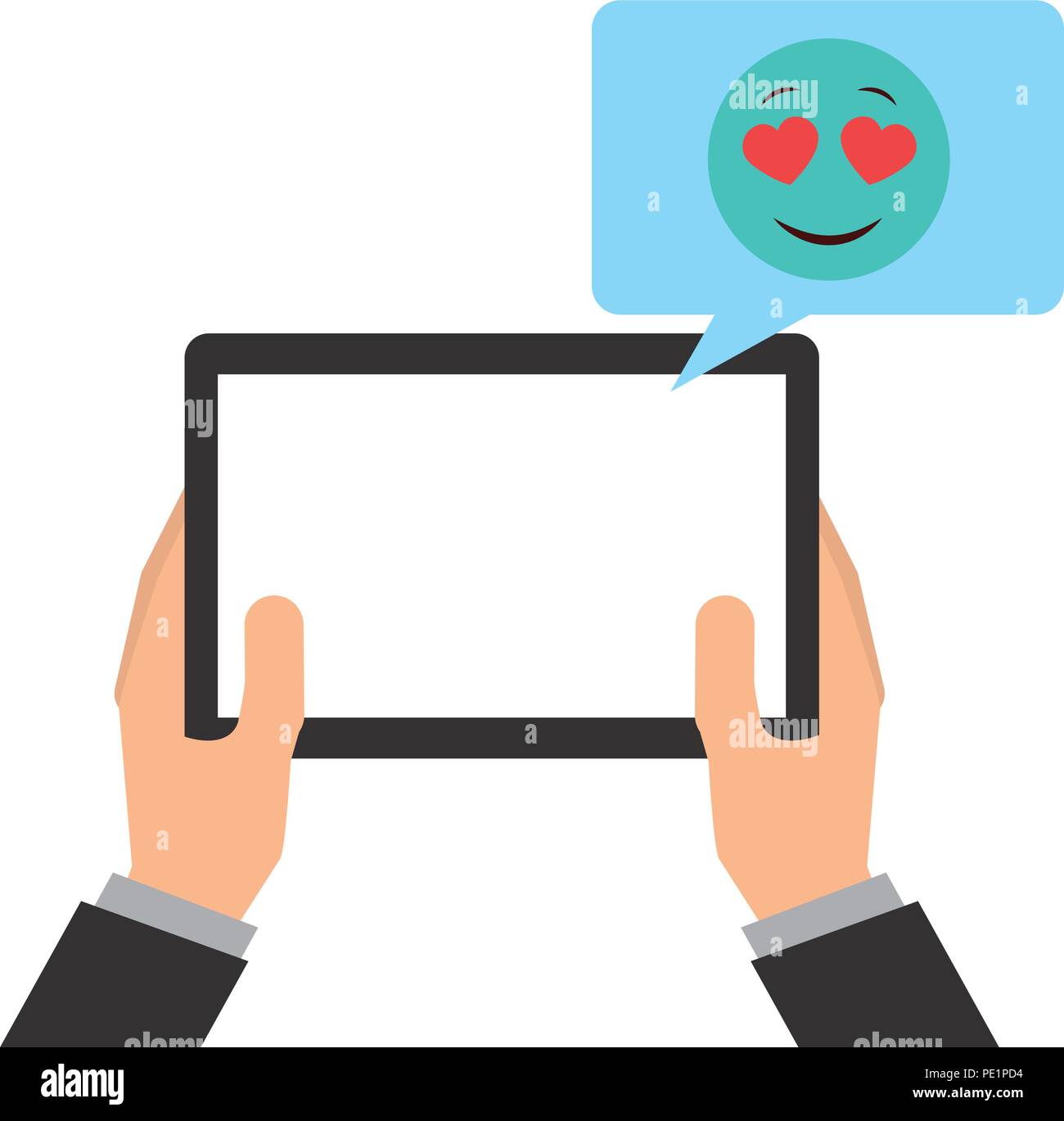 Tablet device kawaii character hi-res stock photography and images - Alamy