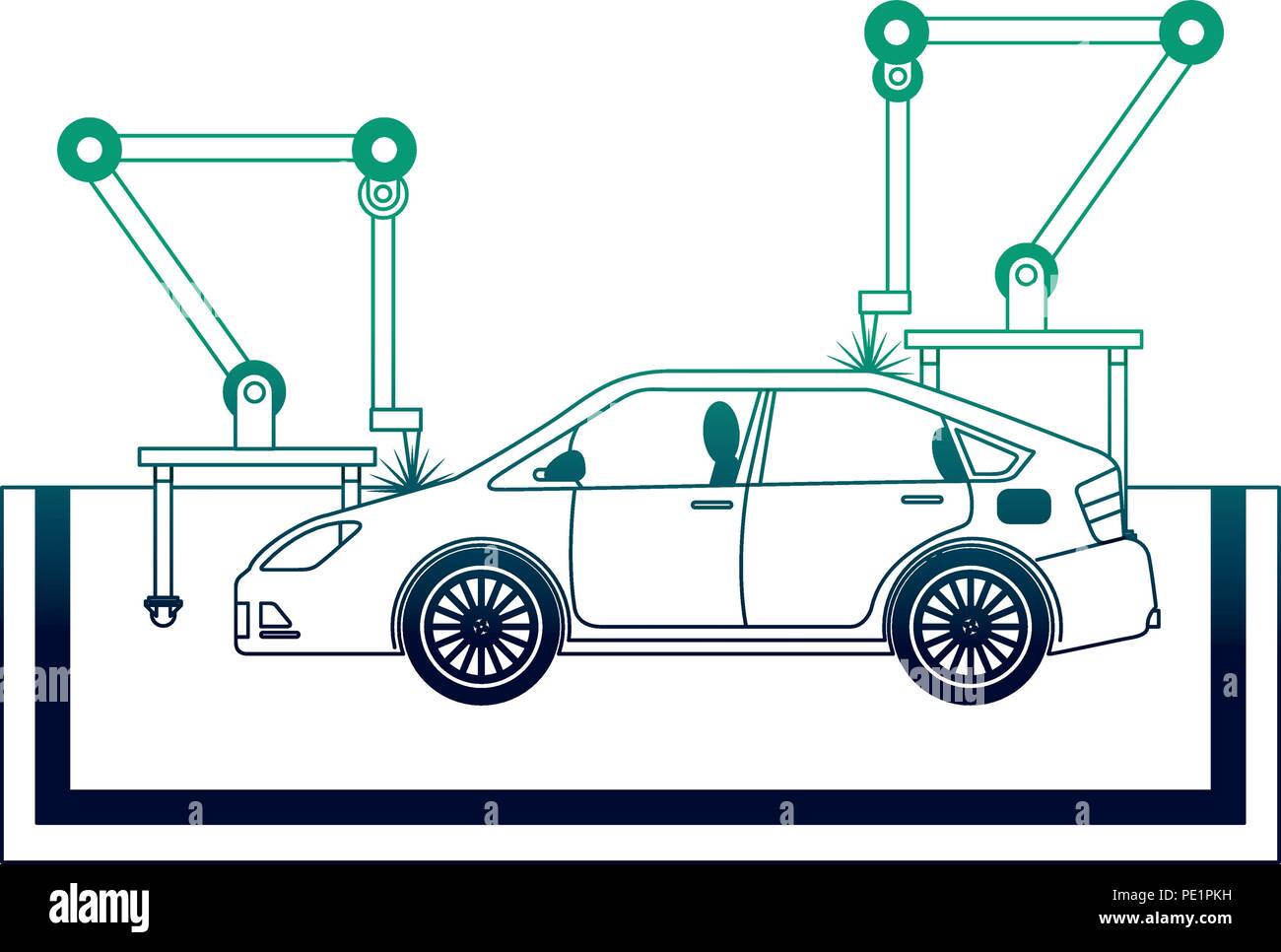 car assembling machine icon Stock Vector Image & Art - Alamy