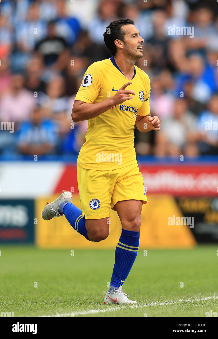 Chelsea's Pedro celebrates scoring his side's third goal of the game ...