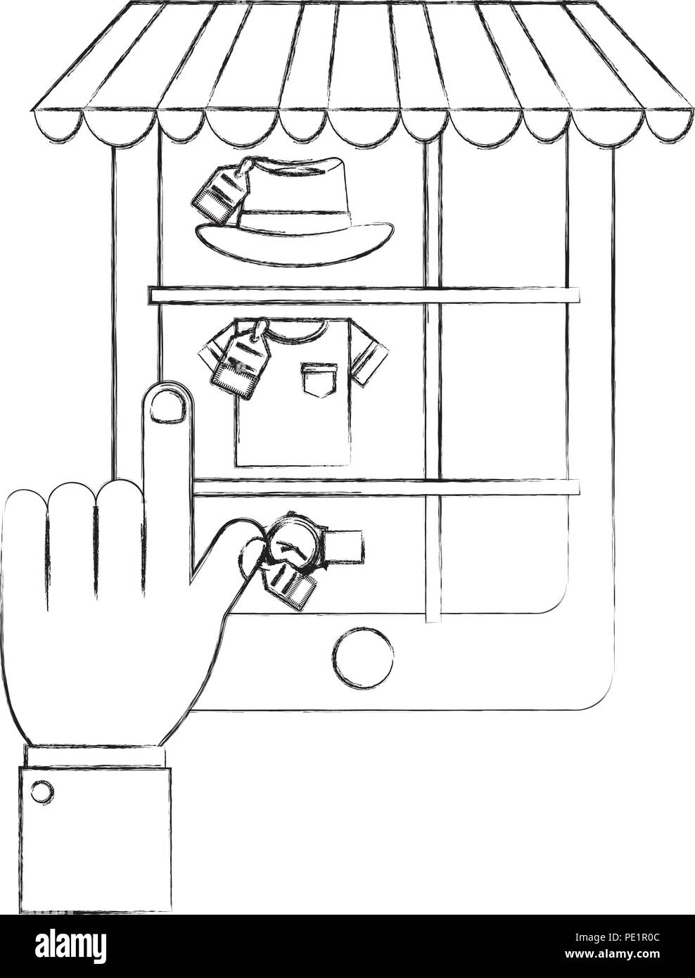 Fast food order website Black and White Stock Photos & Images - Alamy