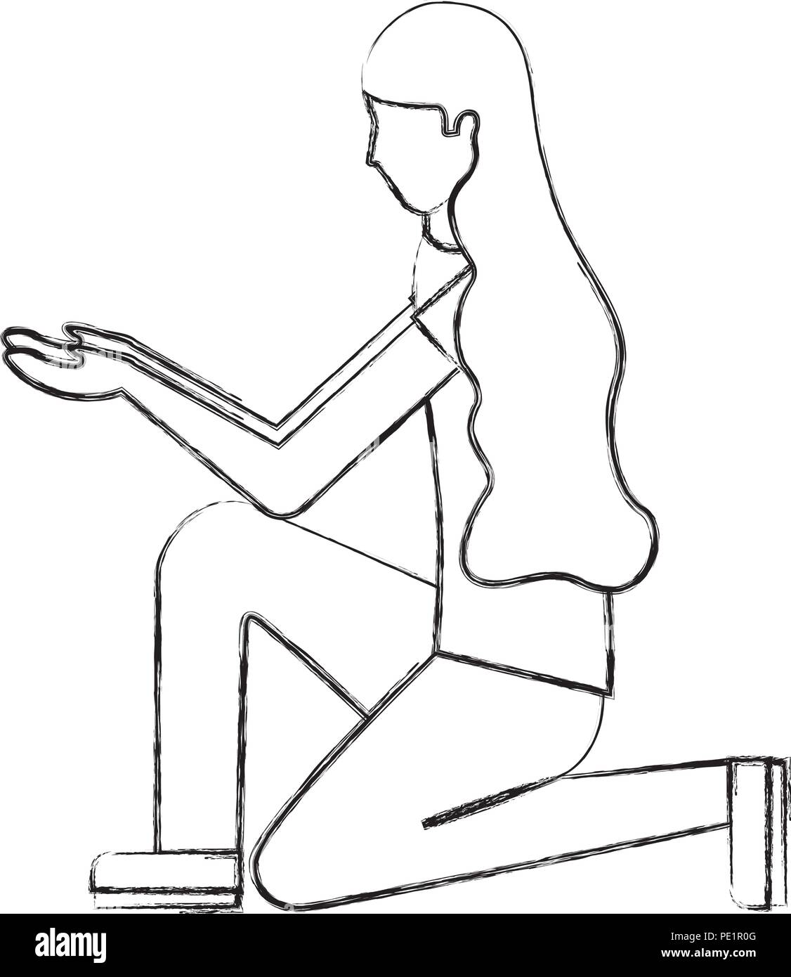 Knee support Stock Vector Images - Alamy