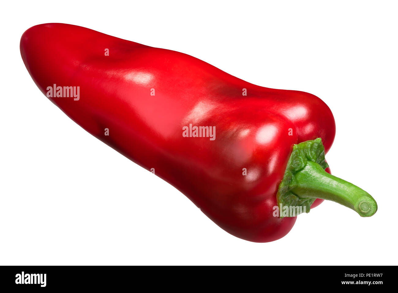 Ramiro sweet pepper (Capsicum annuum fruit), ripe whole pod Stock Photo ...