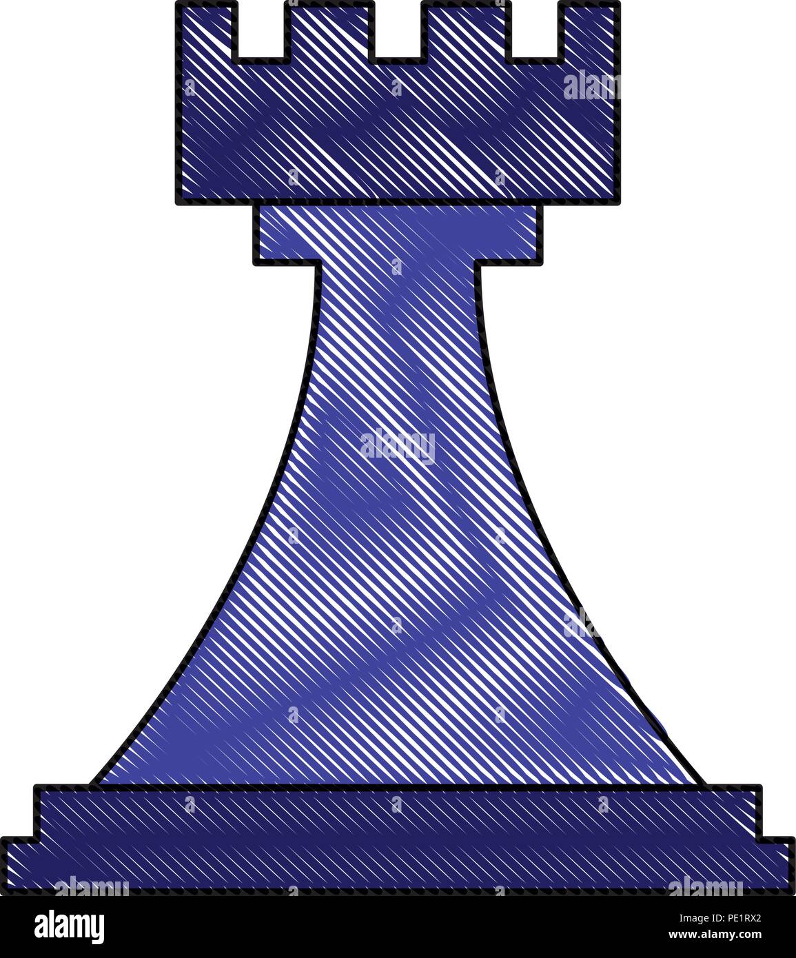 figure chess rook piece icon Stock Vector Image & Art - Alamy