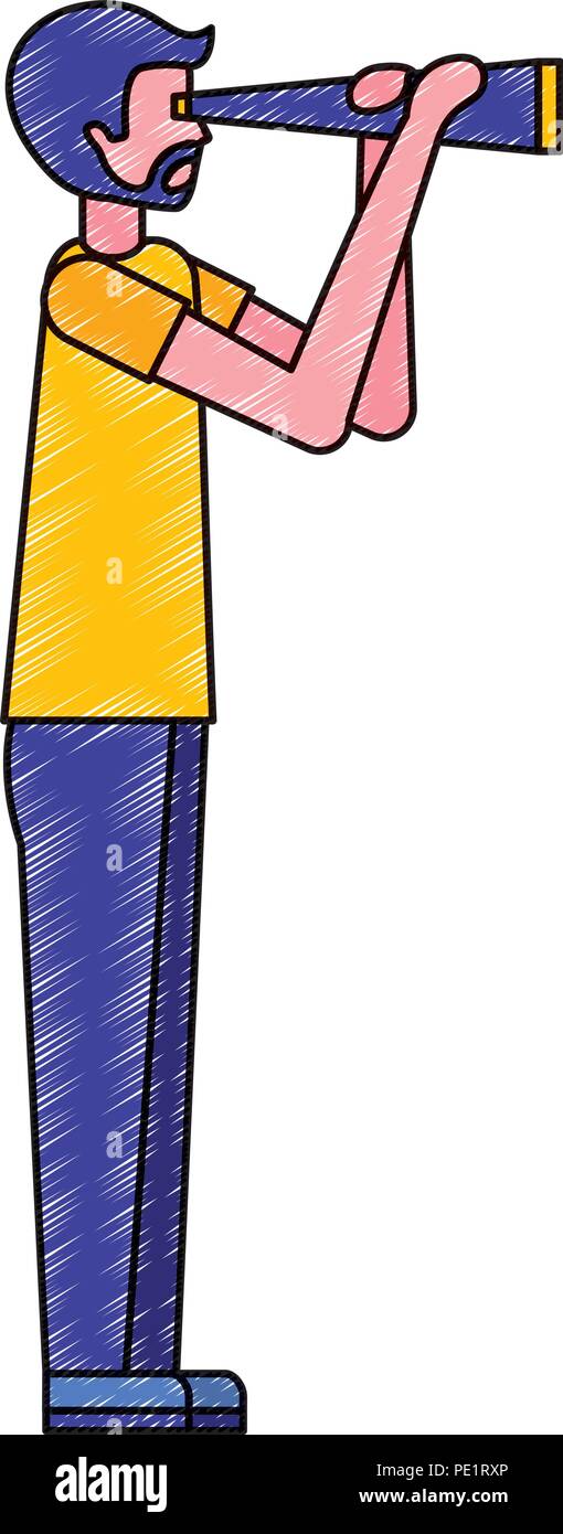 Observation binocular Stock Vector Images - Alamy