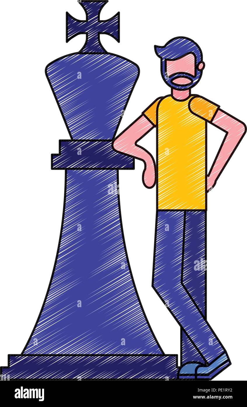 Big chess on background Stock Vector Images - Alamy