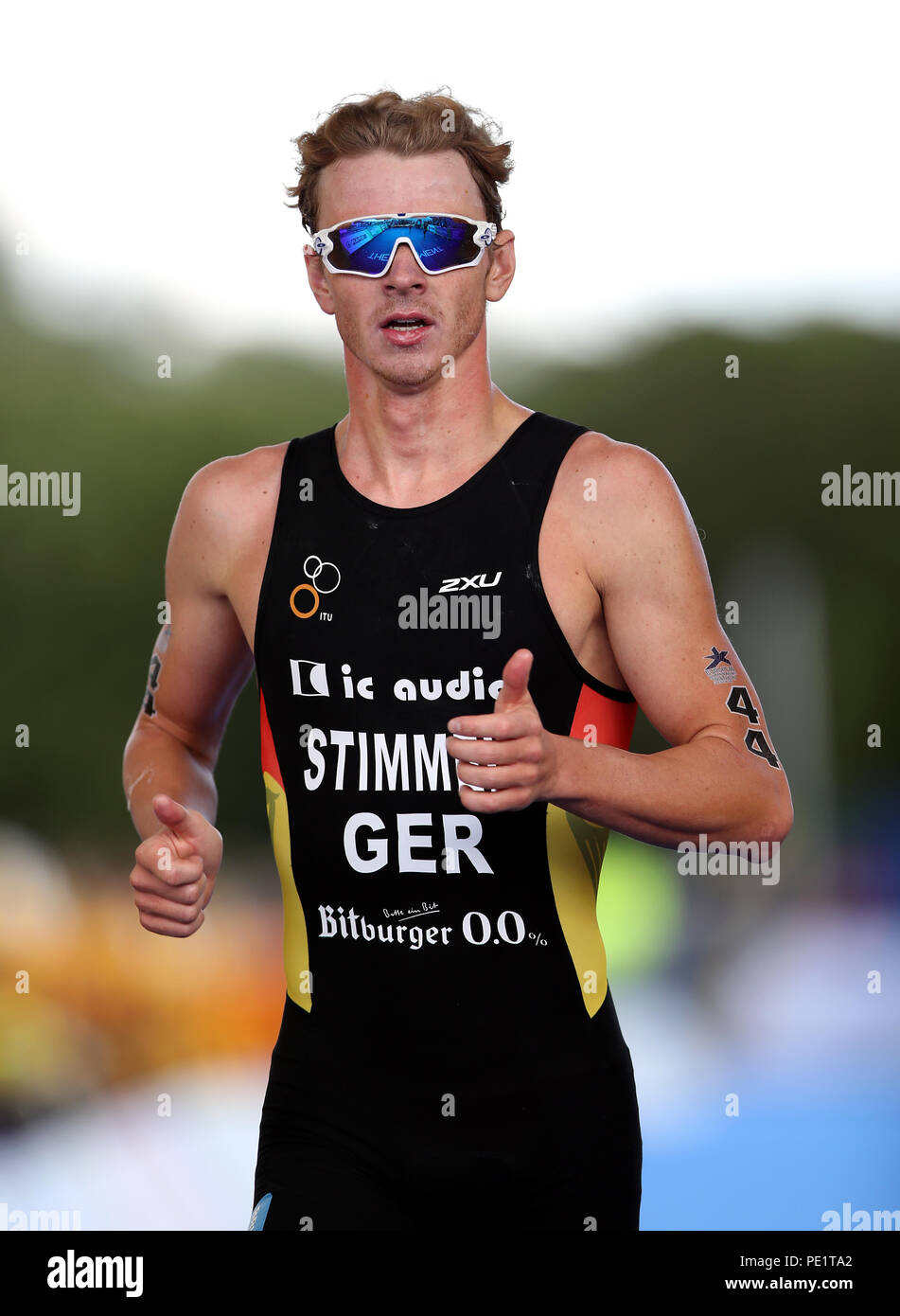 Germany's Linus Stimmel during the Men's Triathlon during day nine of ...