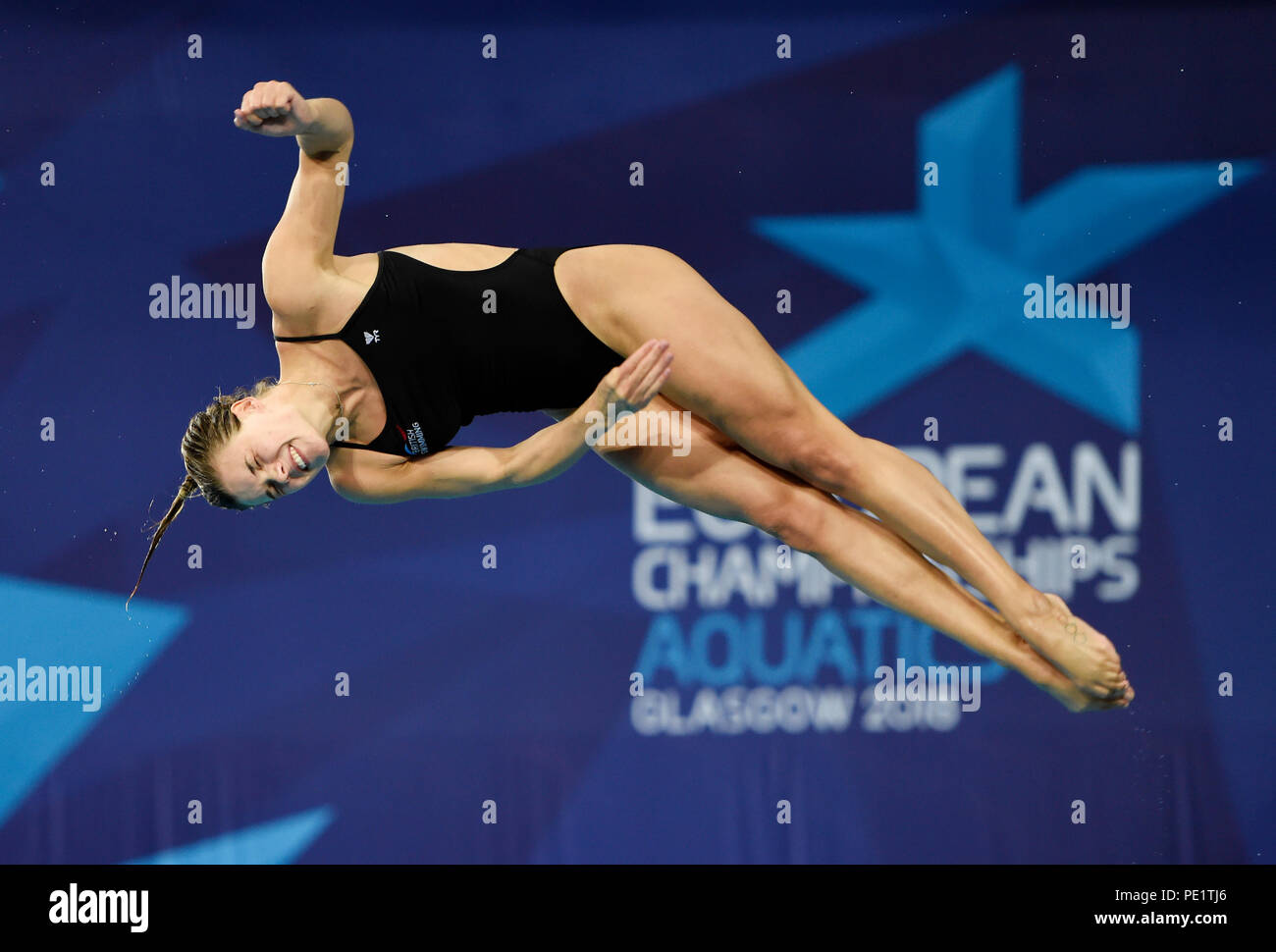 Gold medal winner Grace Reid (Great Britain) completing her final dive ...