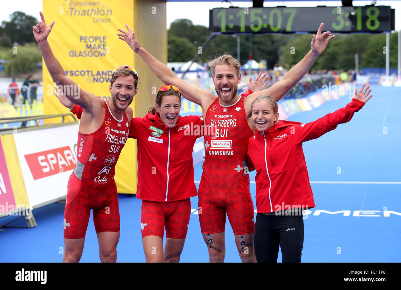 Silver medal winners switzerlands lisa berger hi-res stock photography ...