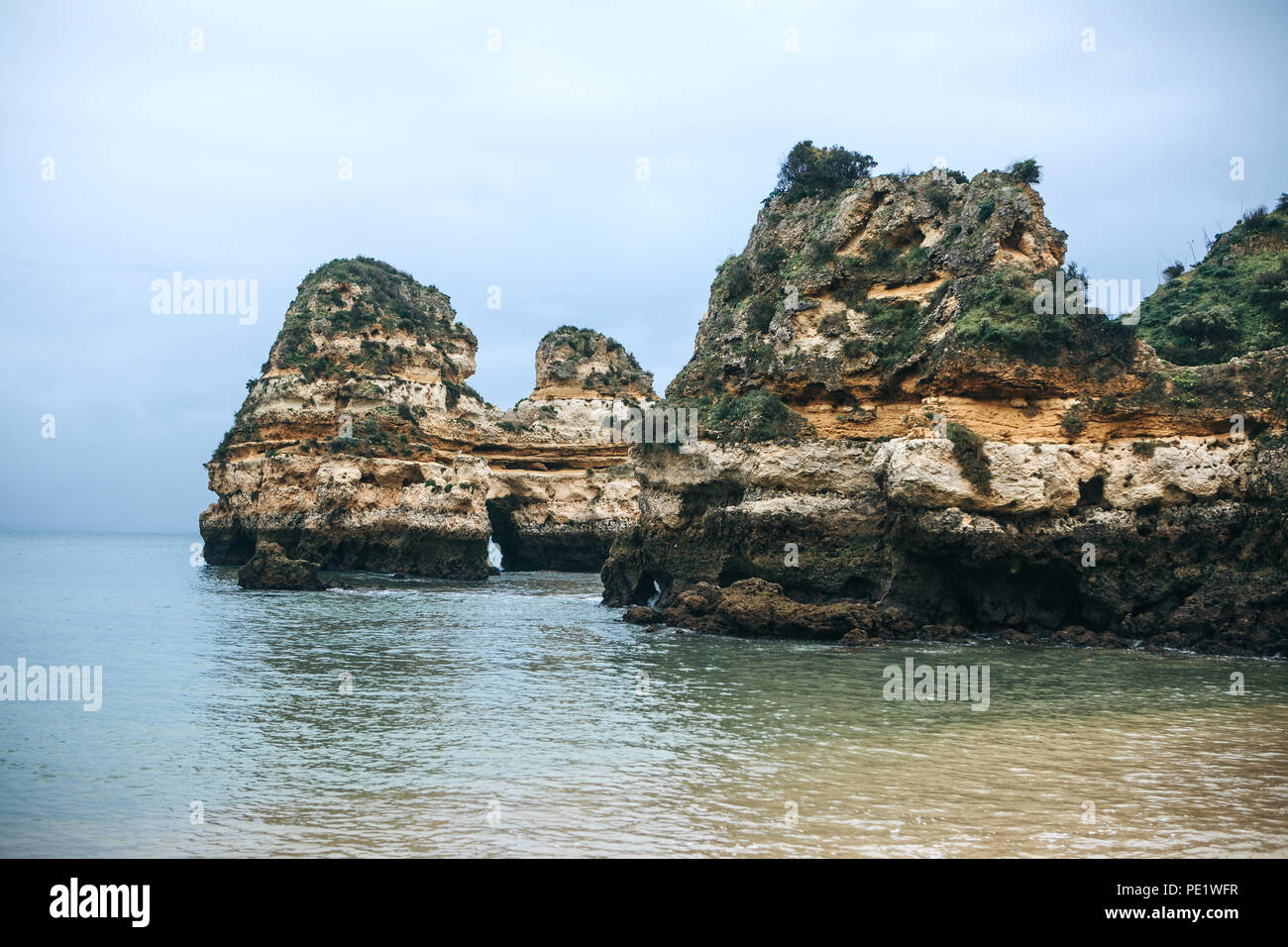 Beautiful views of the Atlantic Ocean and the rocks off the coast of ...