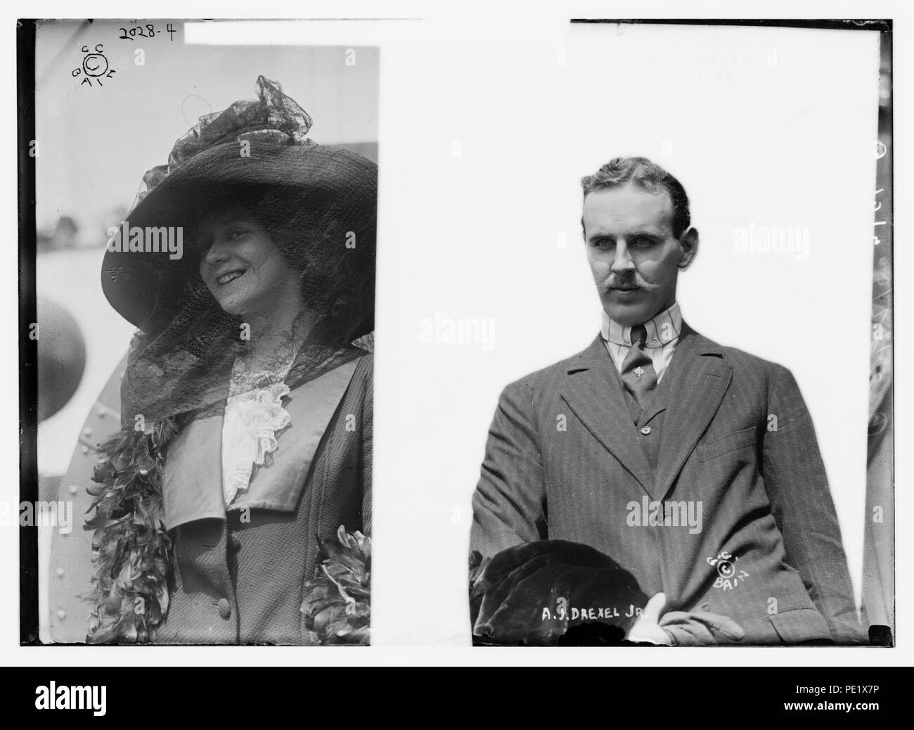 Anthony Drexel Jr. and wife Stock Photo - Alamy