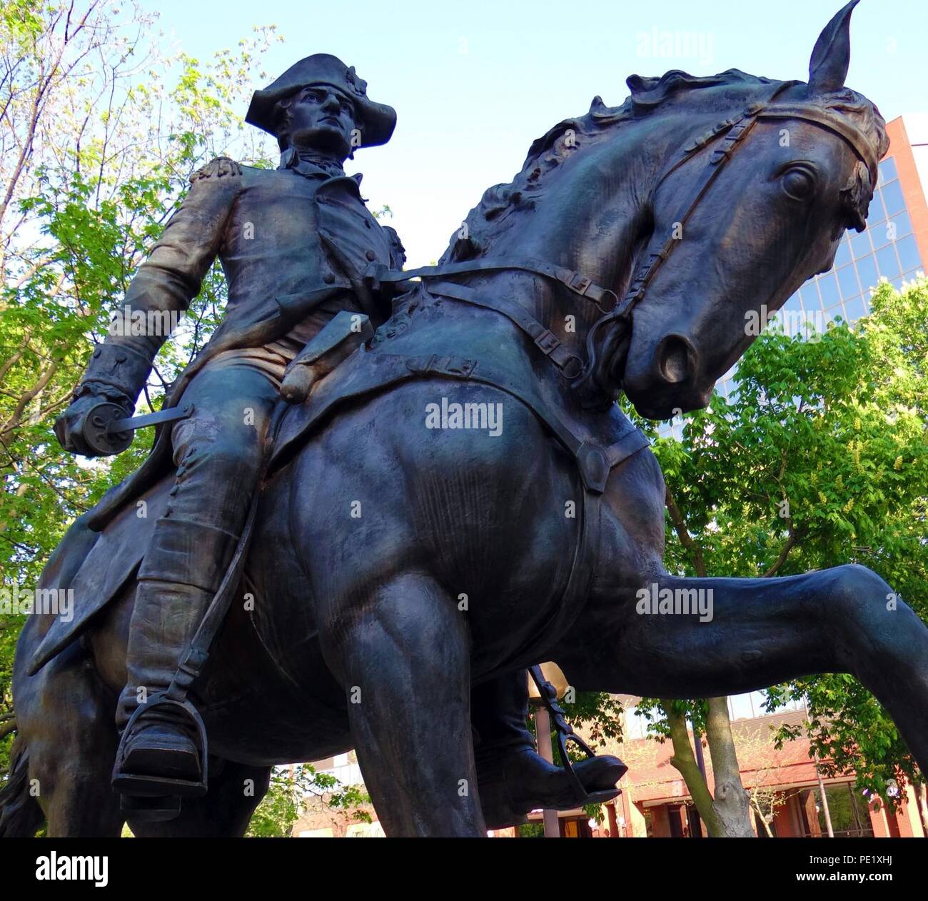 Anthony Wayne George Ganiere Statue Stock Photo - Alamy