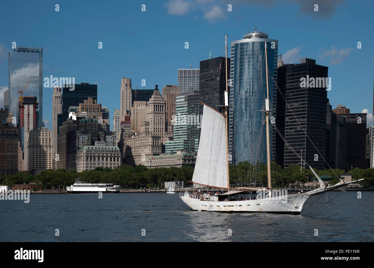 Clipper Ship on the Hudson Stock Photo - Alamy