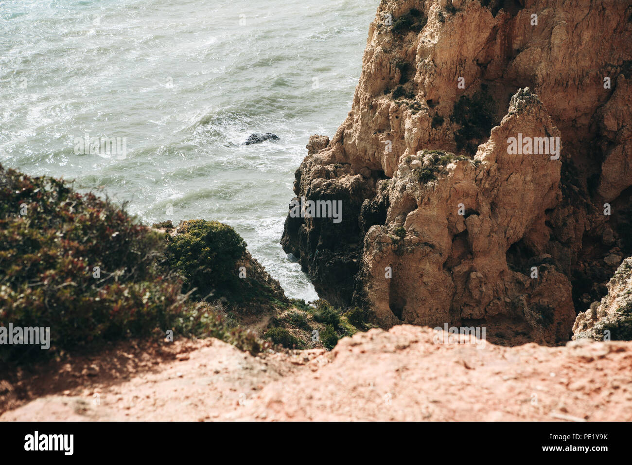 Beautiful views of the Atlantic Ocean and the rocks off the coast of ...