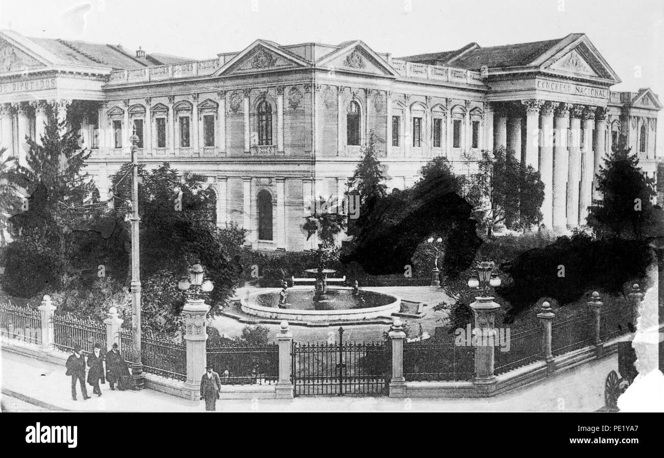 Antiguo Congreso Chile Stock Photo - Alamy