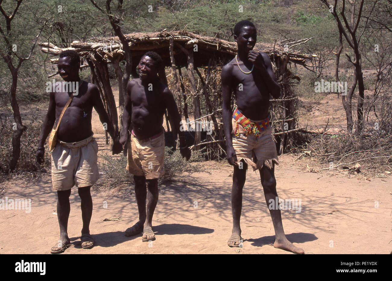 Hadza hunter gatherers hi-res stock photography and images - Alamy