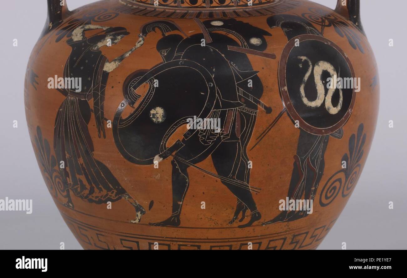 Antimenes Painter - Black-figure Amphora with Ajax Carrying the Dead ...