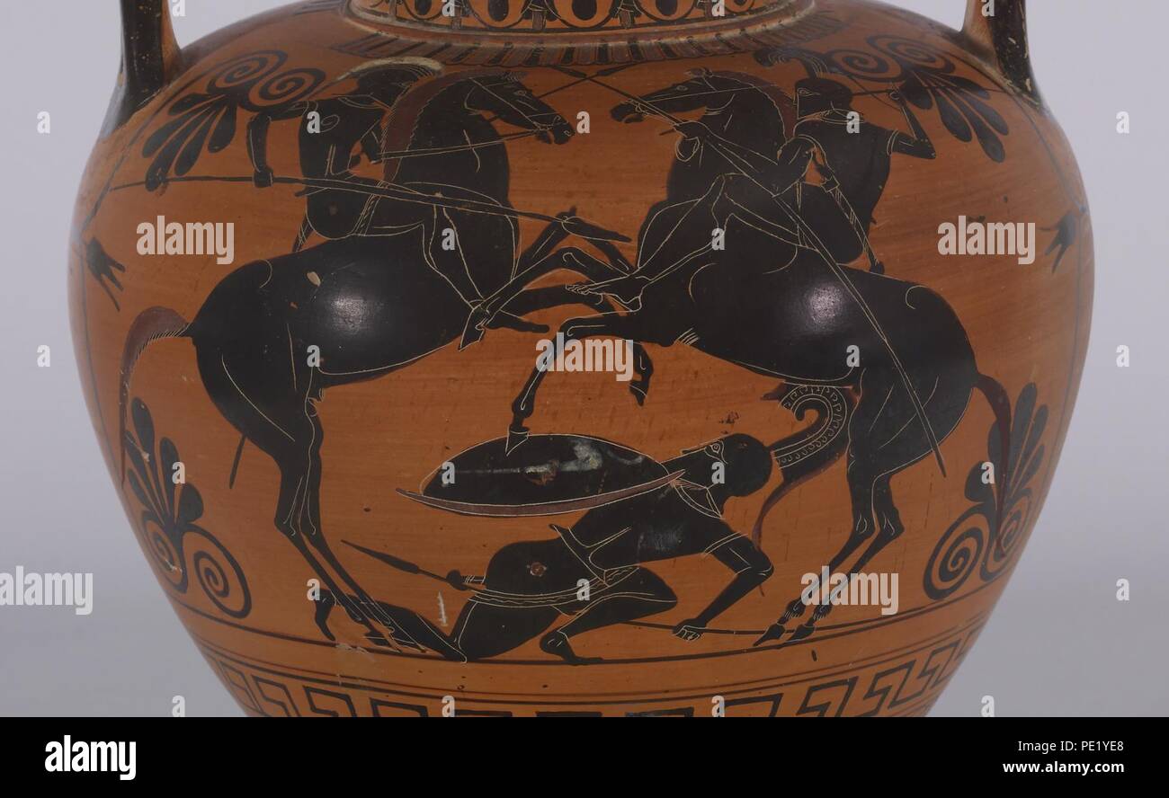 Antimenes Painter - Black-figure Amphora with Ajax Carrying the Dead ...