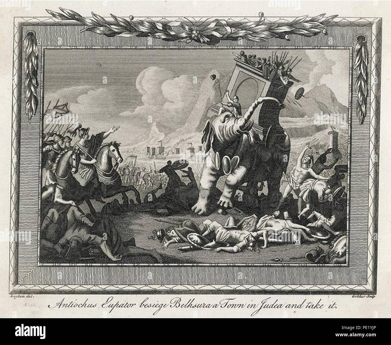 Antiochus V besiege Bethsura Stock Photo - Alamy