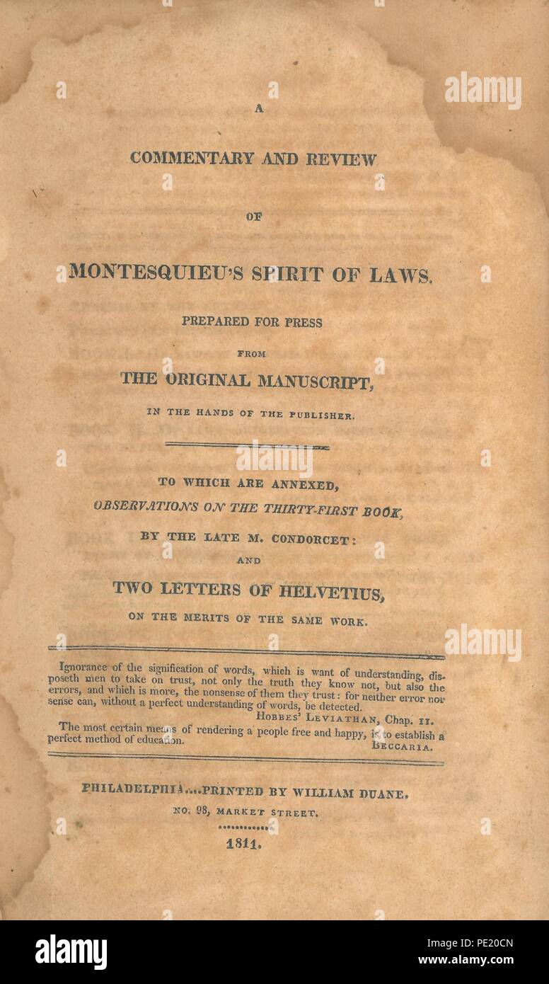 Antoine Louis Claude Destutt de Tracy (Thomas Jefferson, transl), A ...