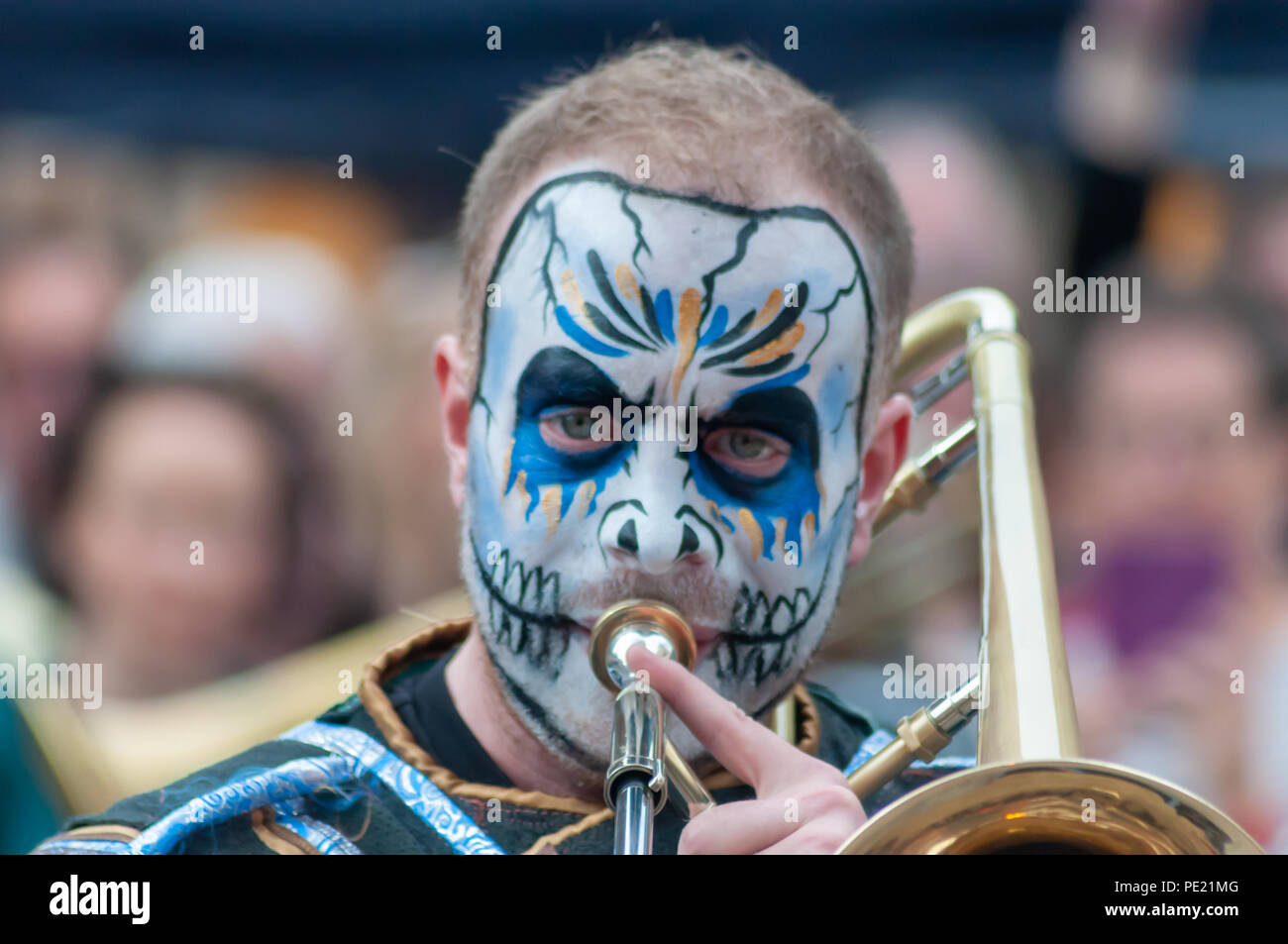 Glasgow, Scotland, UK. 11th August, 2018. A performer in Beautiful ...