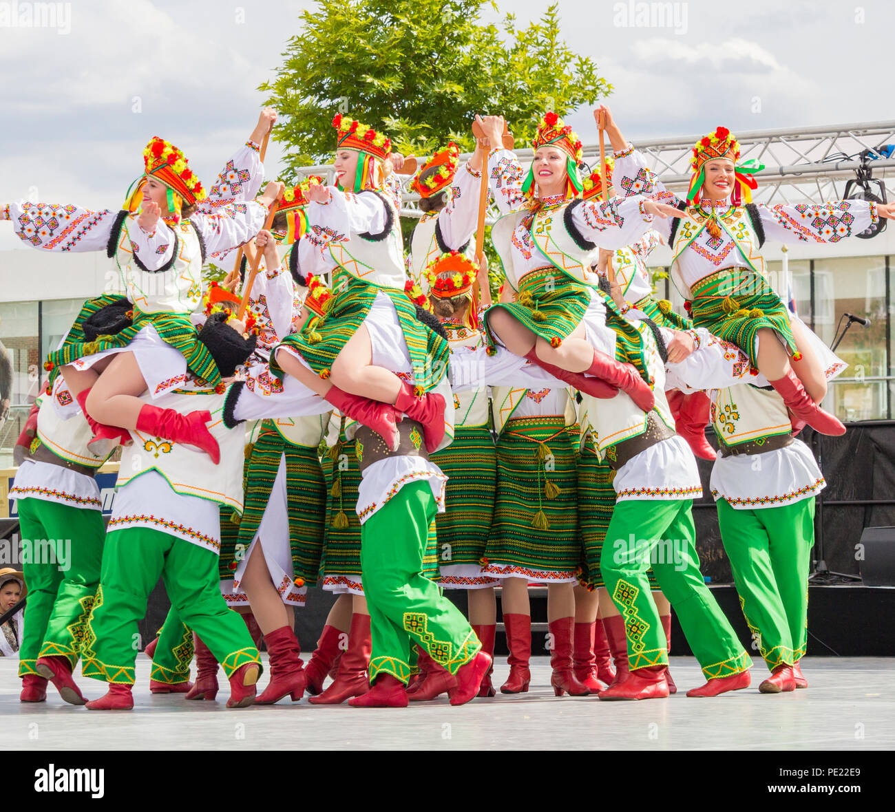 Vohon Ukranian dance ensamble at the Billingham International Folklore Festival of World Dance ...
