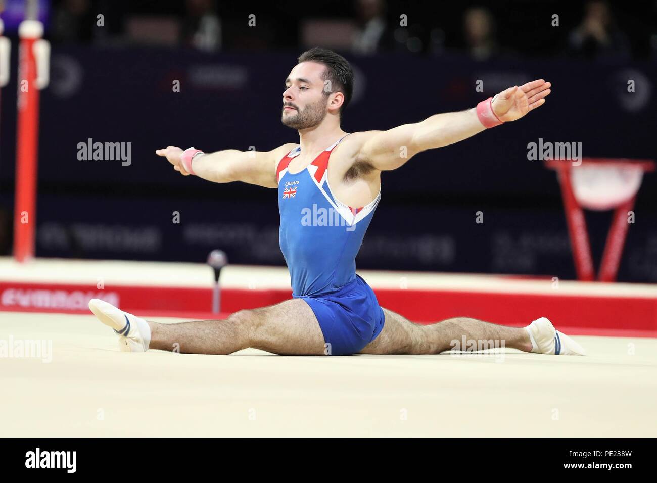 James Hall (Great Britain) the floor competition during the ...