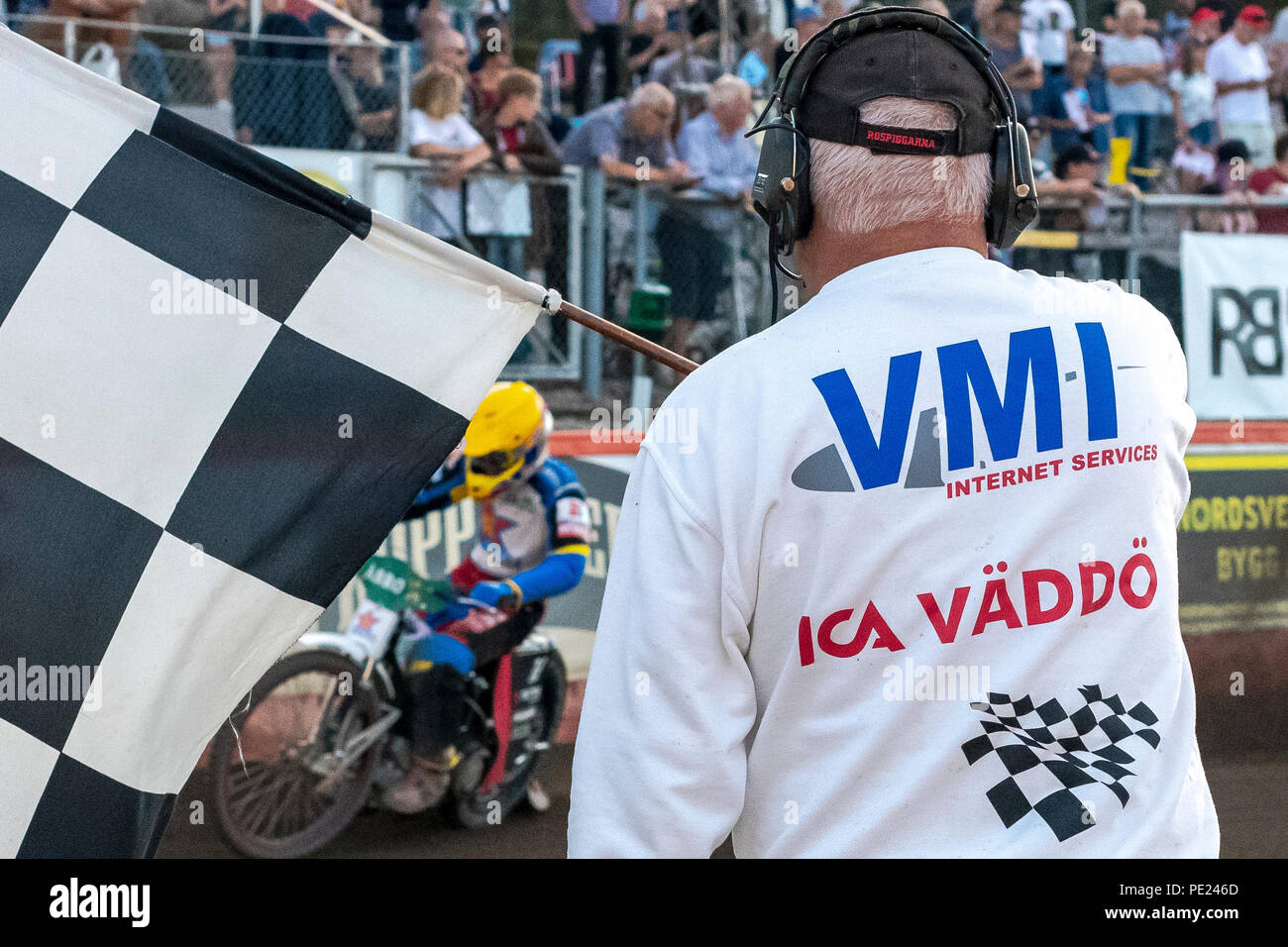 HALLSTAVIK, SWEDEN, AUGUST 7, 2018: Swedish national race leauge ...