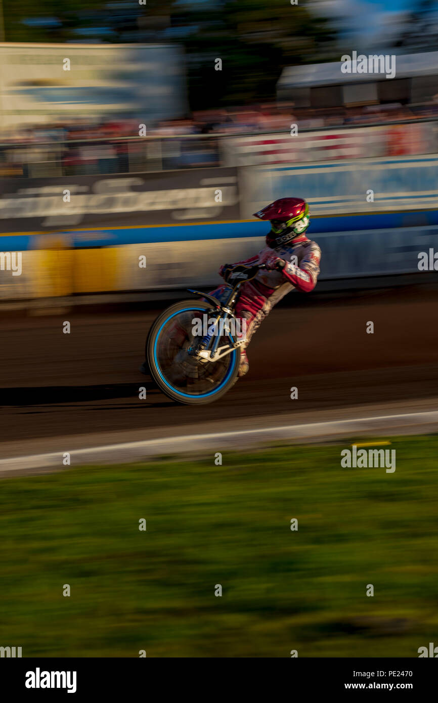 HALLSTAVIK, SWEDEN, AUGUST 7, 2018: Swedish national race leauge ...
