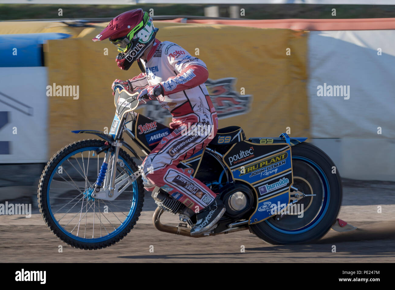 HALLSTAVIK, SWEDEN, AUGUST 7, 2018: Swedish national race leauge ...