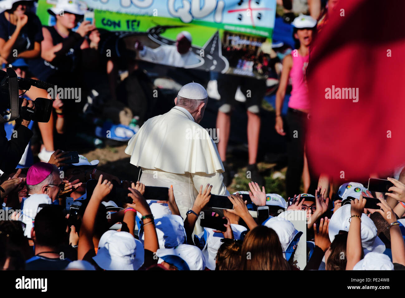 Rome, Italy. 11th August 2018. POPE FRANCIS meets at Circus Maximus in ...