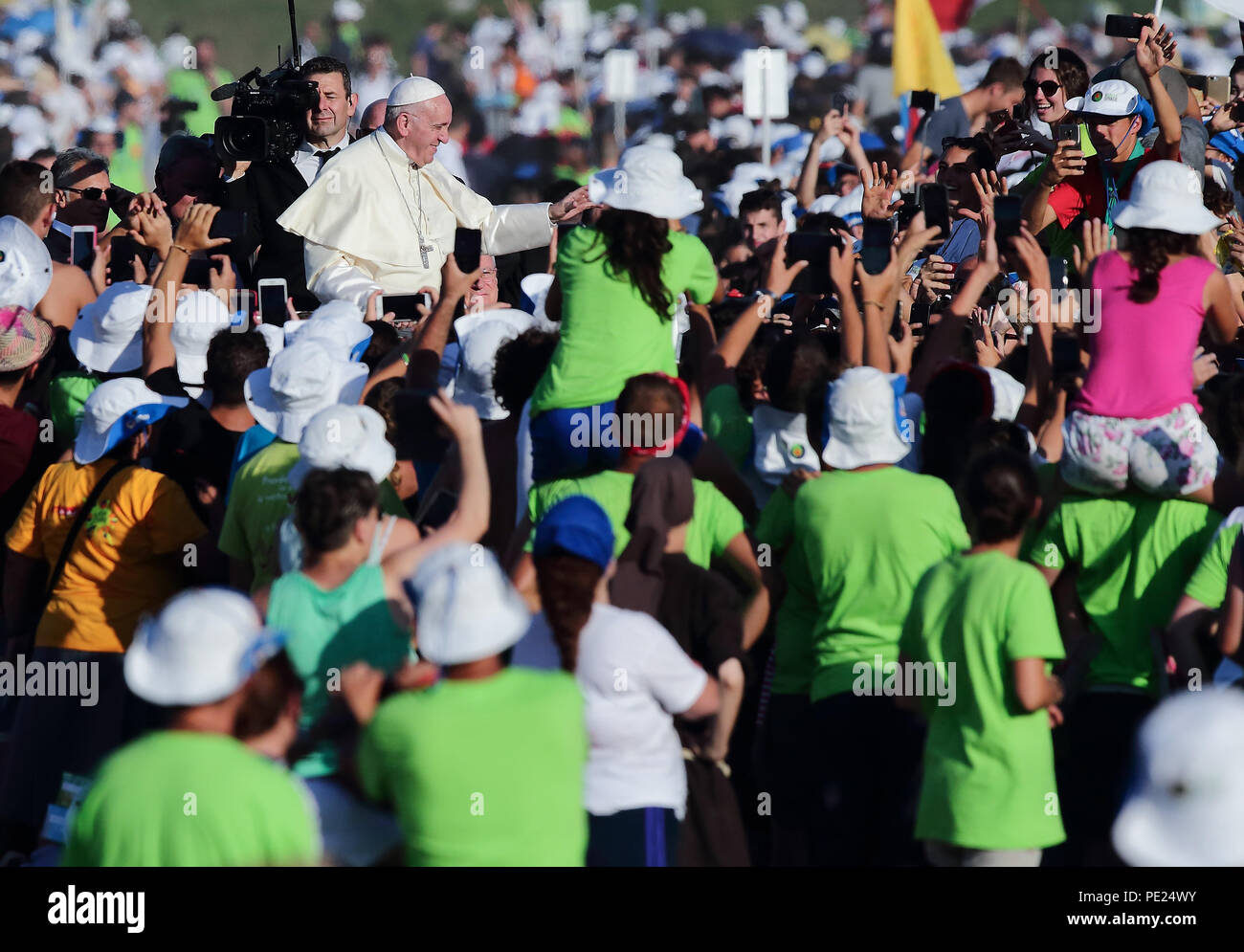 Rome, Italy. 11th August 2018. POPE FRANCIS meets at Circus Maximus in ...