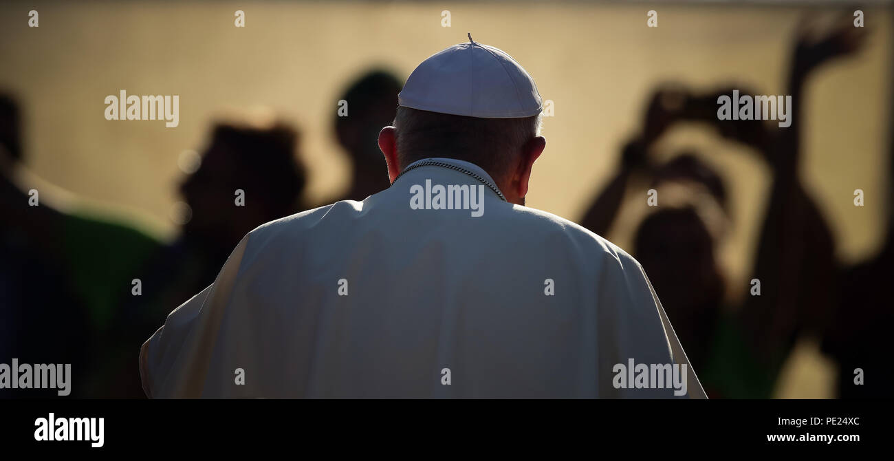 Rome, Italy. 11th August 2018. POPE FRANCIS meets at Circus Maximus in ...