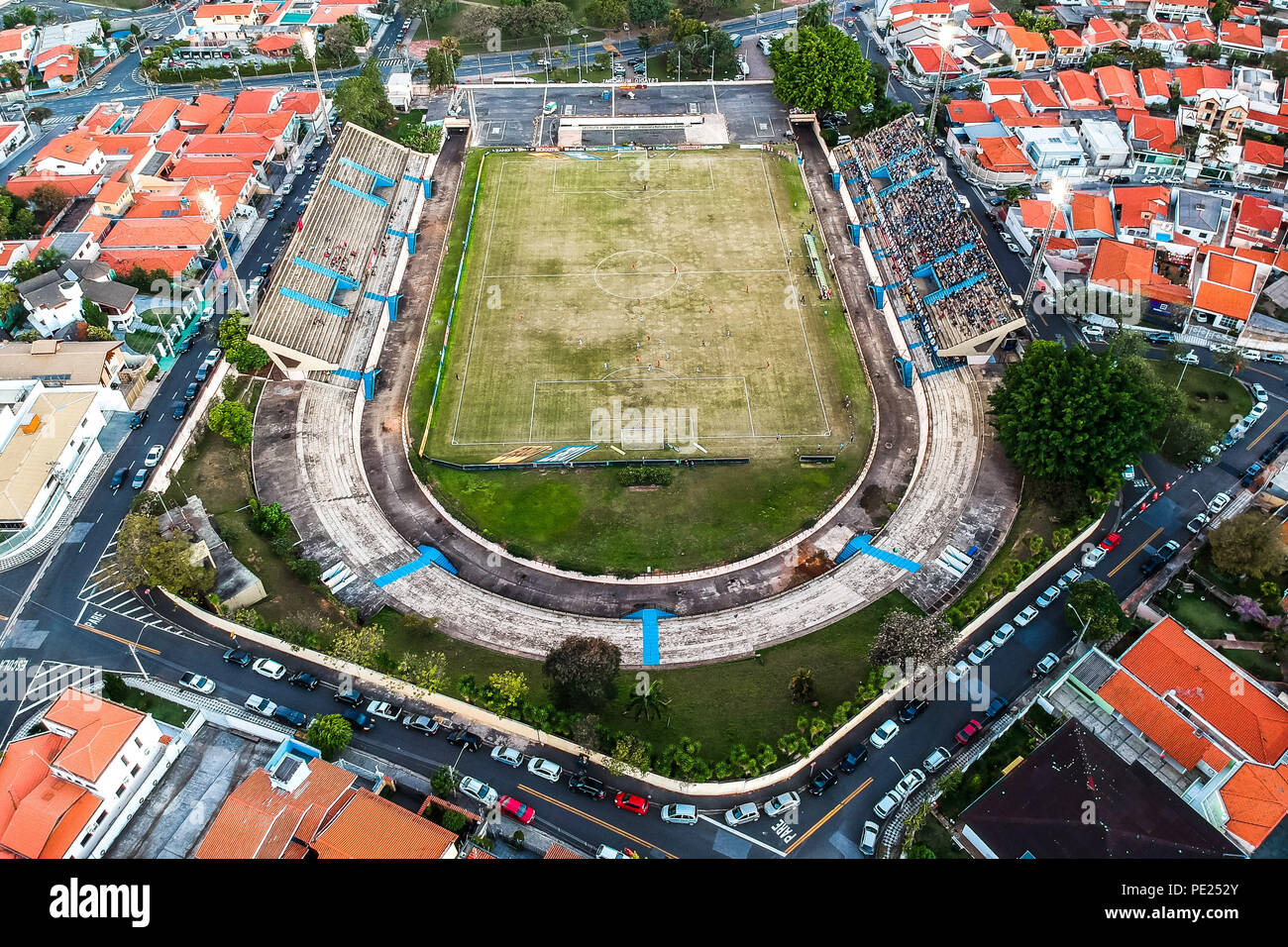Sorocaba, Brazil. 11th Aug, 2018. Aerial view of the Walter Ribeiro ...