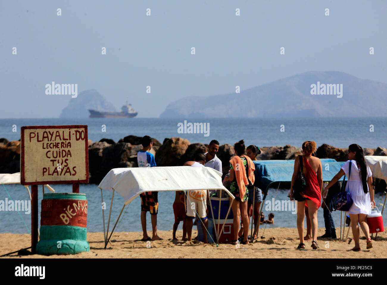 Lecheria, Anzoategui, Venezuela. 7th Aug, 2018. August 07, 2018. Lido ...