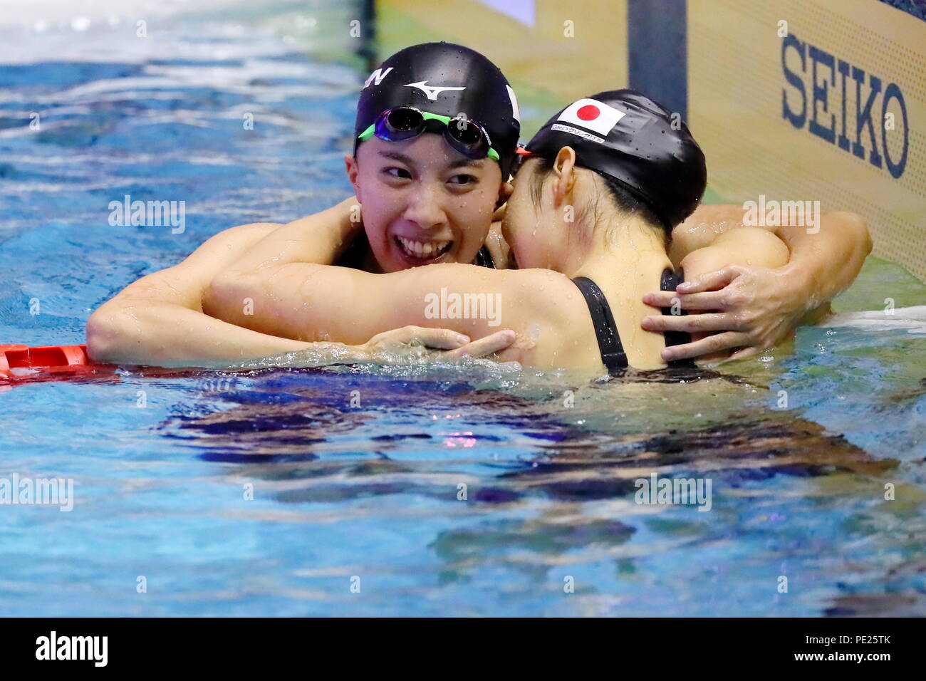Tokyo, Japan. 11th Aug, 2018. (L-R) Yui Ohashi, Miho Teramura (JPN ...