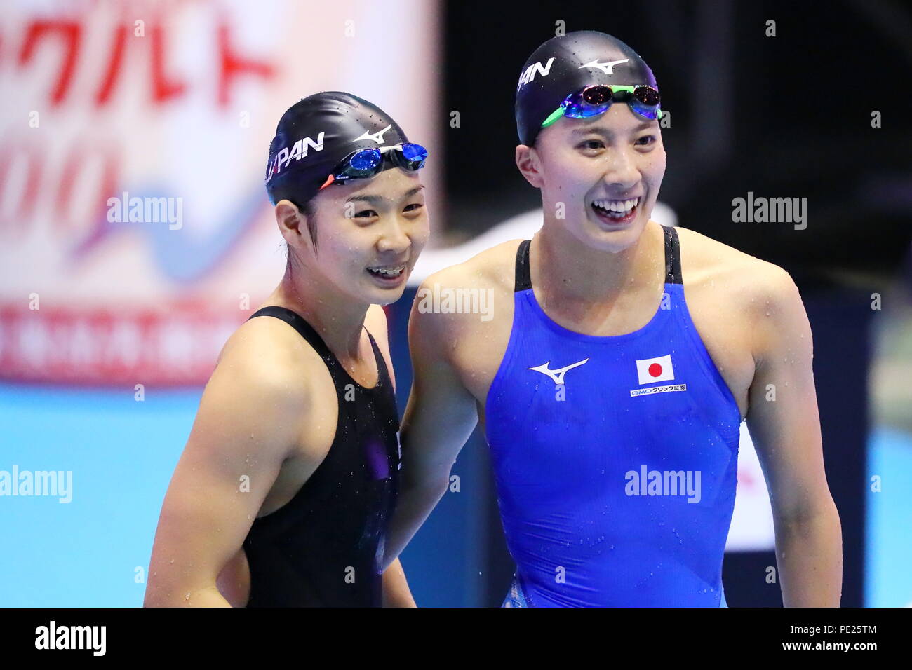 Tokyo, Japan. 11th Aug, 2018. (L-R) Miho Teramura, Yui Ohashi (JPN ...