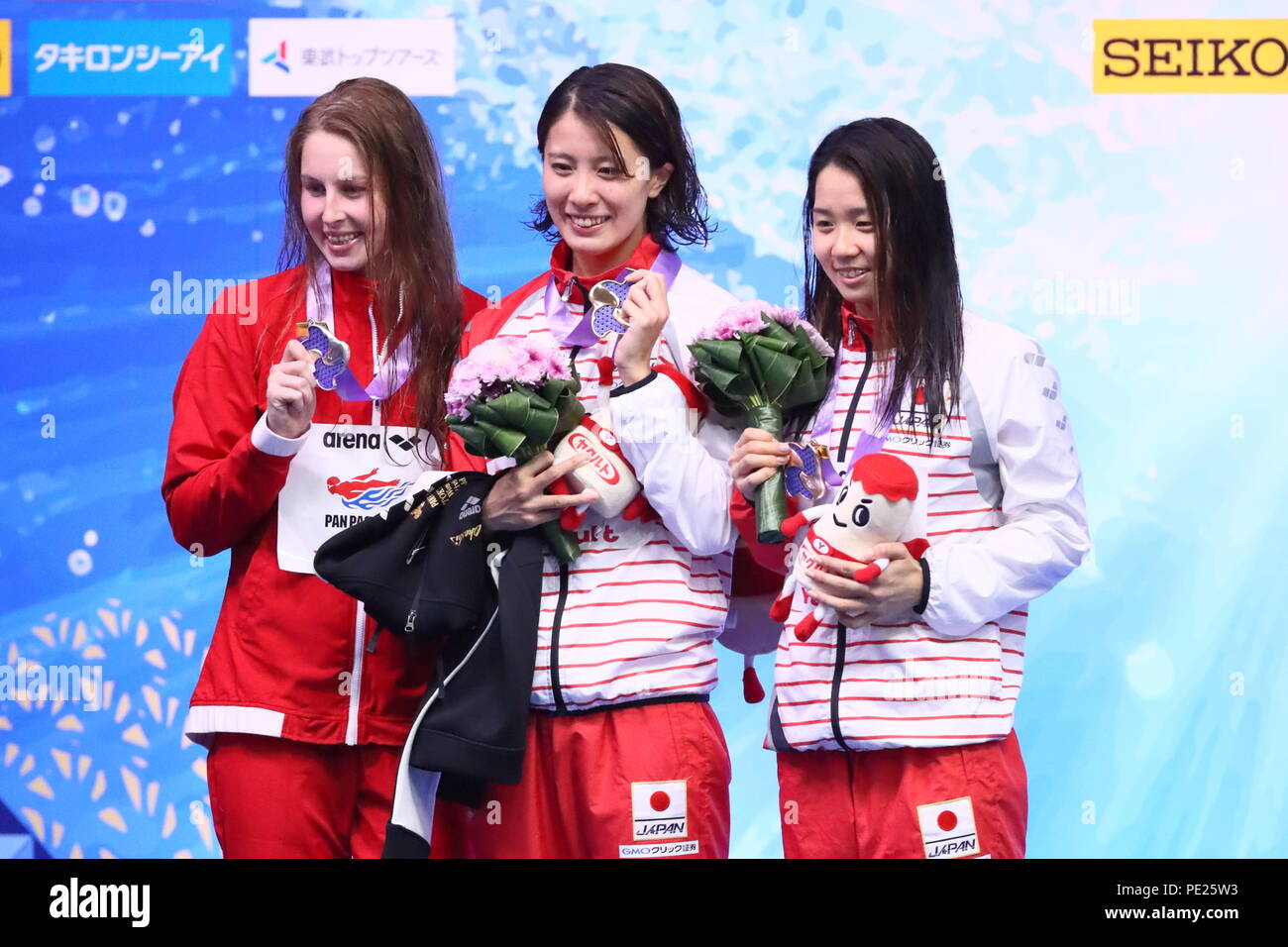 Tokyo, Japan. 11th Aug, 2018. (L-R) Pickrem Sydney (CAN), Yui Ohashi ...