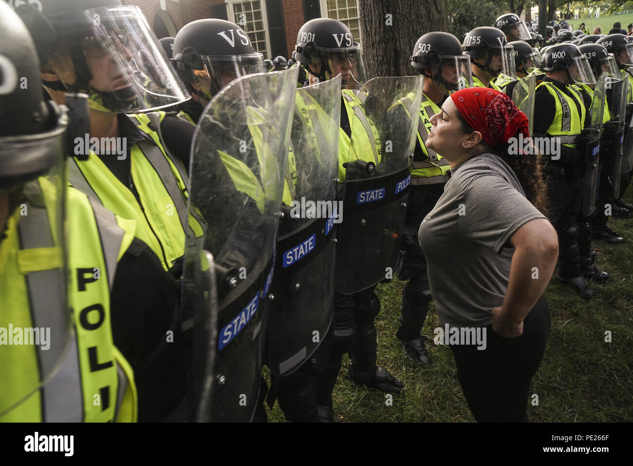 Charlottesville protest torch hi-res stock photography and images - Alamy