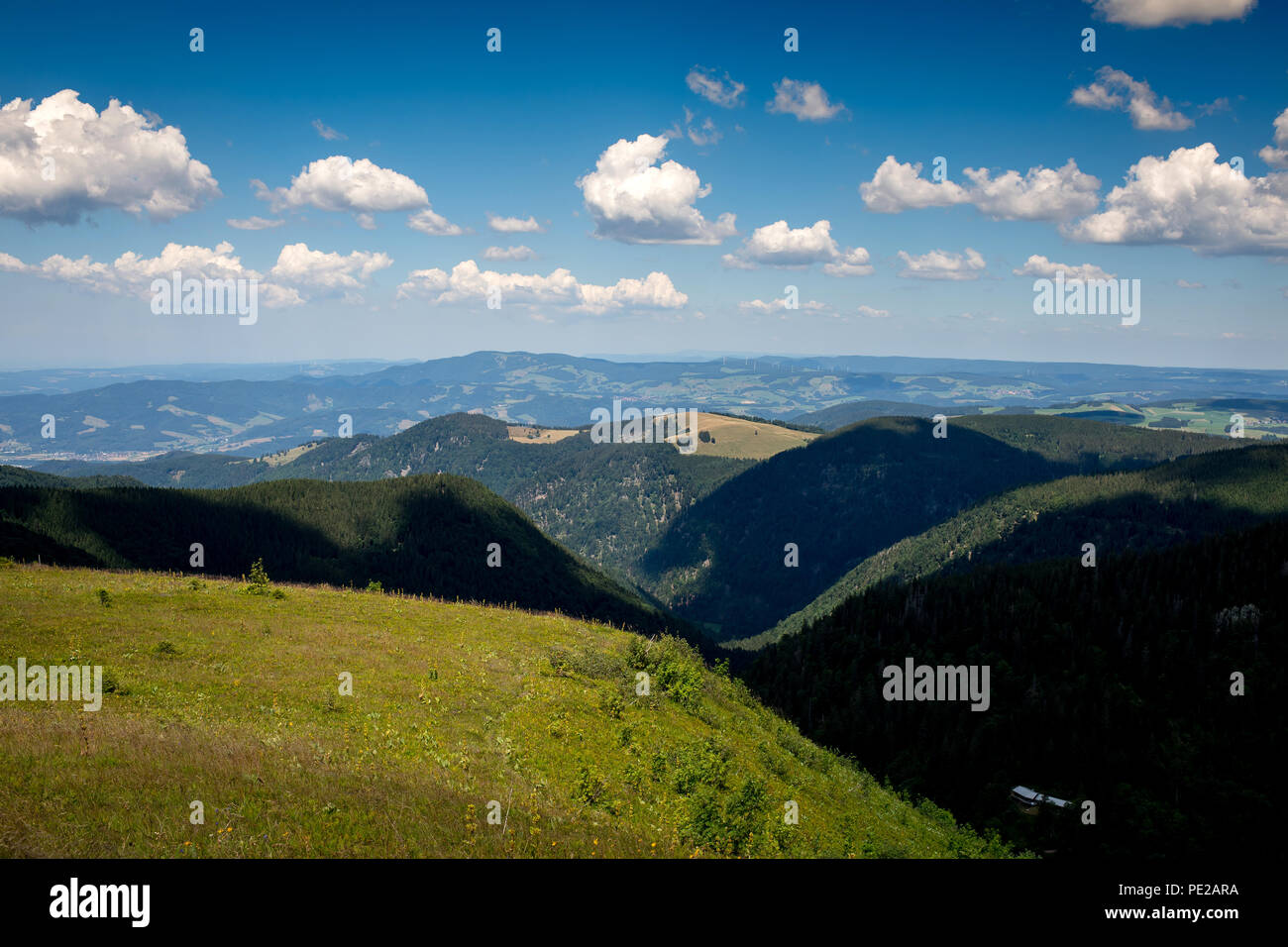 Feldberg, Germany. 26th July, 2018. View from the Feldberg mountain in ...