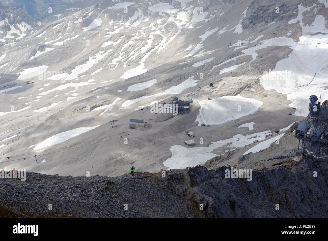 Zugspitze, Germany. 19th July, 2018. The Zugspitzplatt seen from the ...